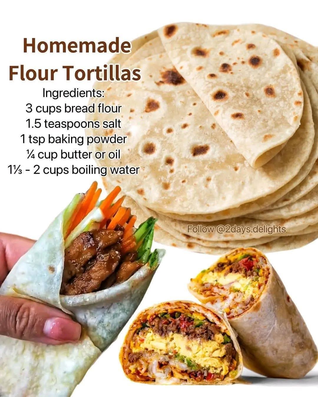 The Best Flour Tortillas Recipe - Culinary Delights