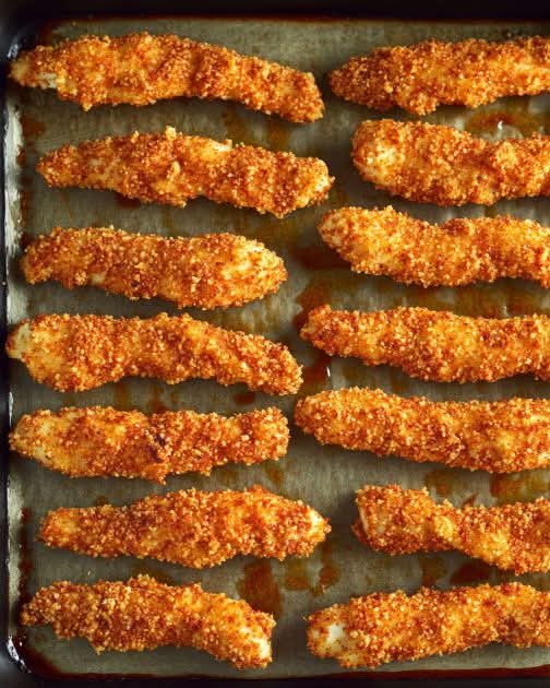 Oven-Baked Spicy Panko Chicken Strips - Culinary Delights