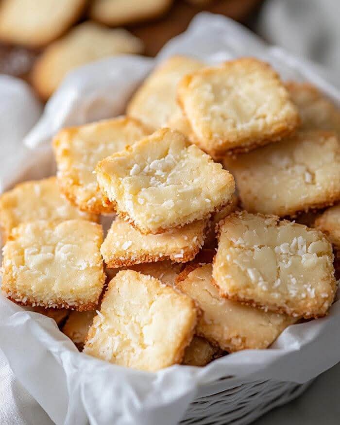 Easy Coconut Shortbread Cookies - Culinary Delights