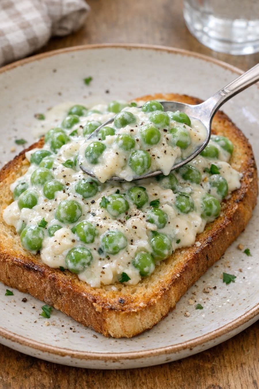 Creamed Peas On Toast - Culinary Delights